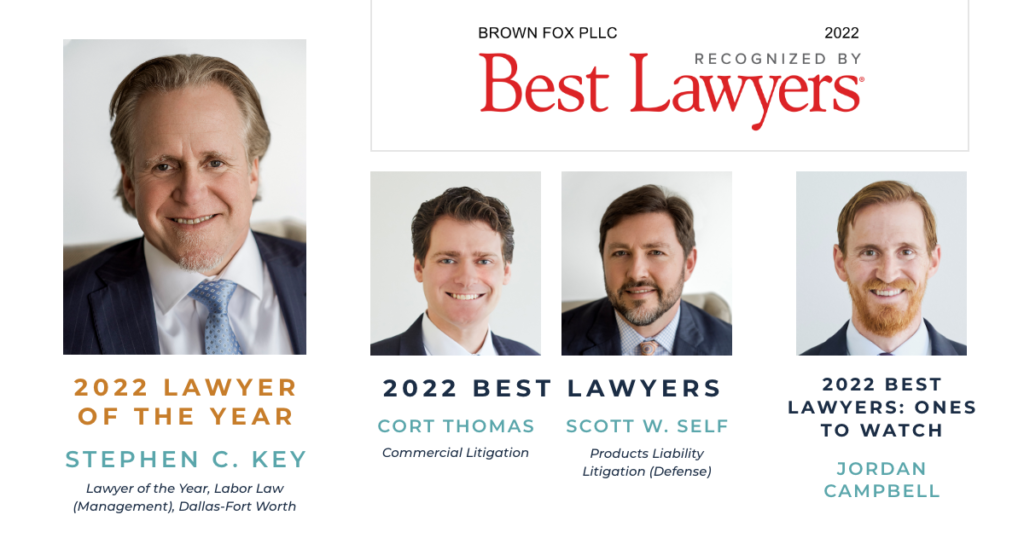 Four Brown Fox Attorneys Recognized by Best Lawyers in America; Stephen ...
